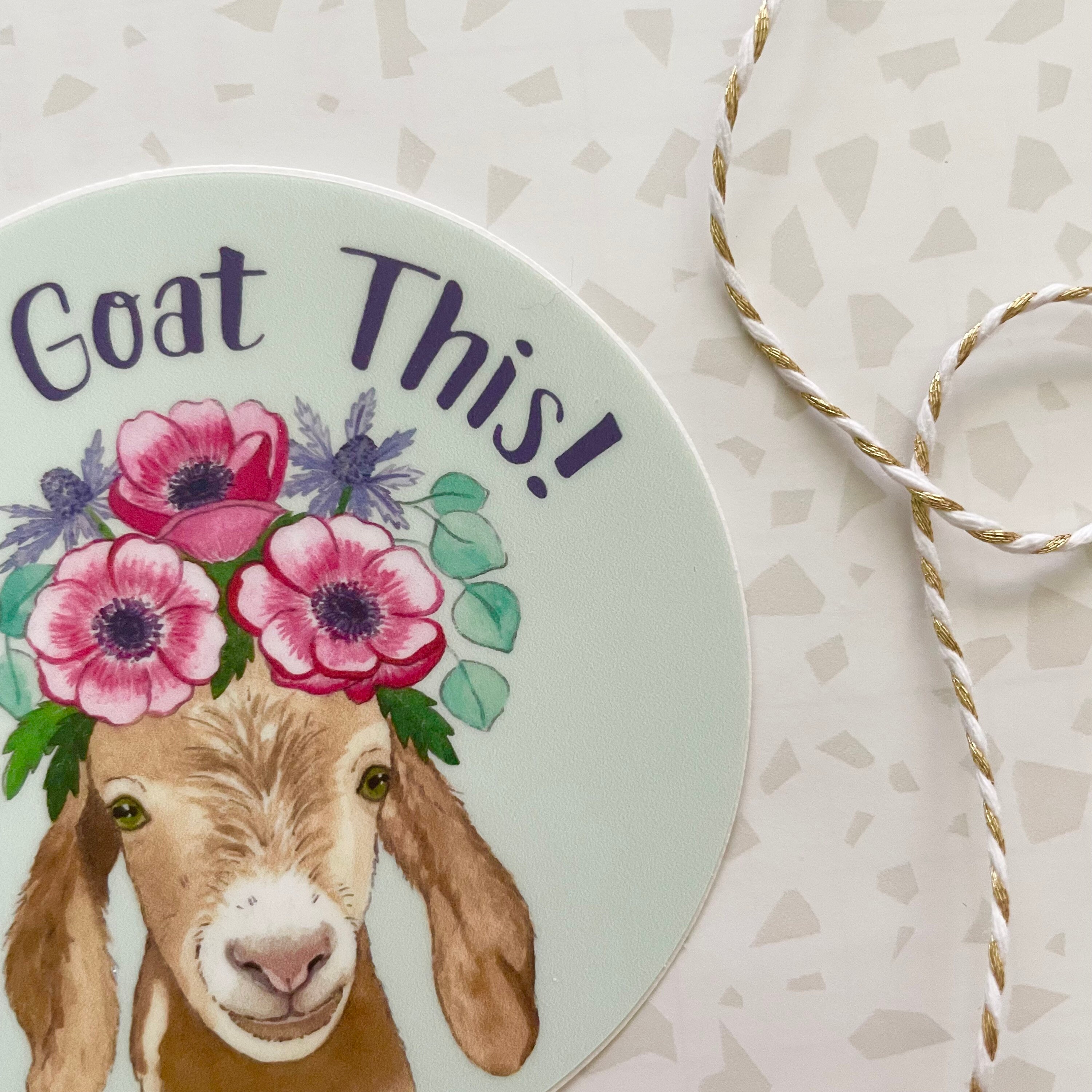 Goat Vinyl Sticker — Amy Richards Illustration