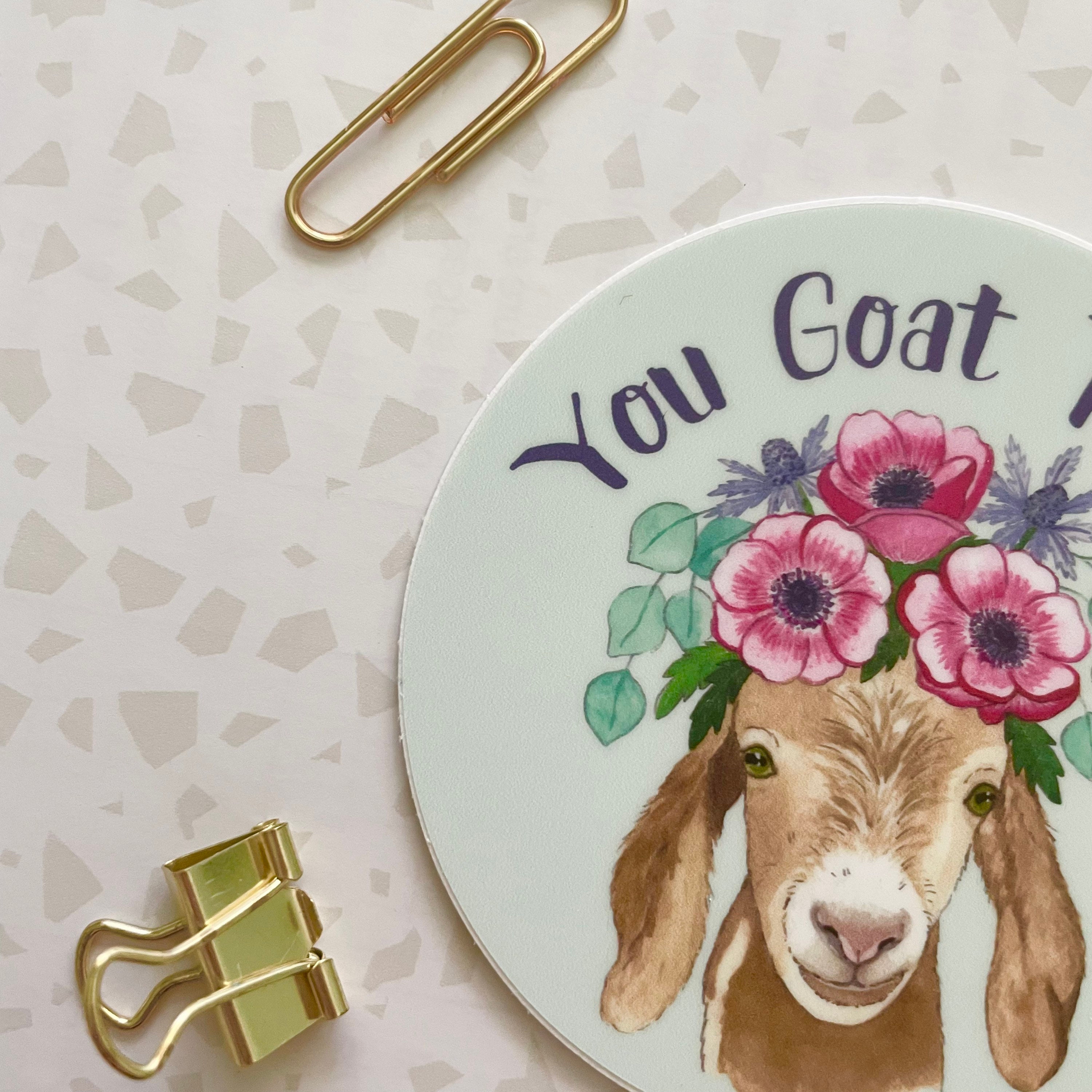 Goat Vinyl Sticker — Amy Richards Illustration