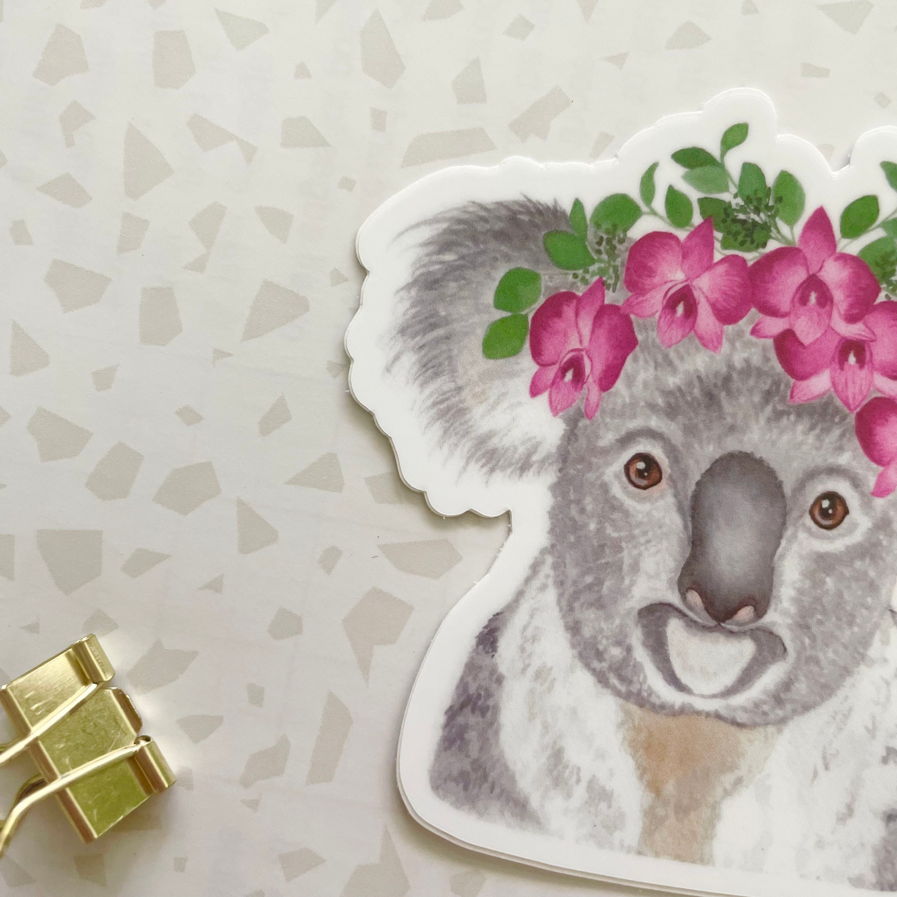 Koala Sticker. Die Cut Stickers. Car Sticker. Laptop Decal. | Etsy