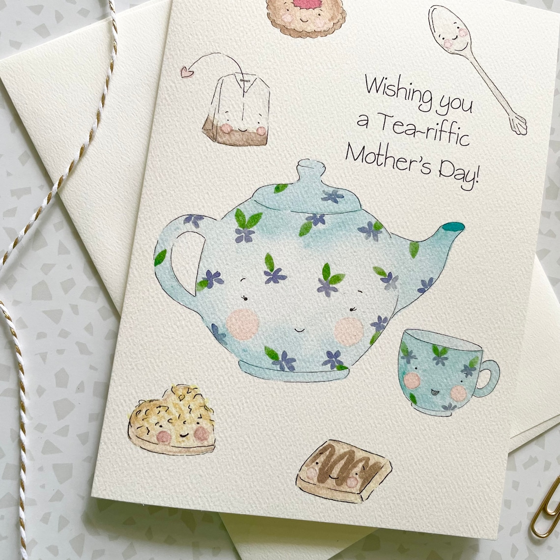 Mother's Day Card. Teapot Card. Food Pun Card. Tea Cup | Etsy