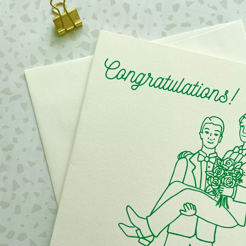 Gay Wedding Card Gay Card Gay Marriage Civil Partnership Etsy