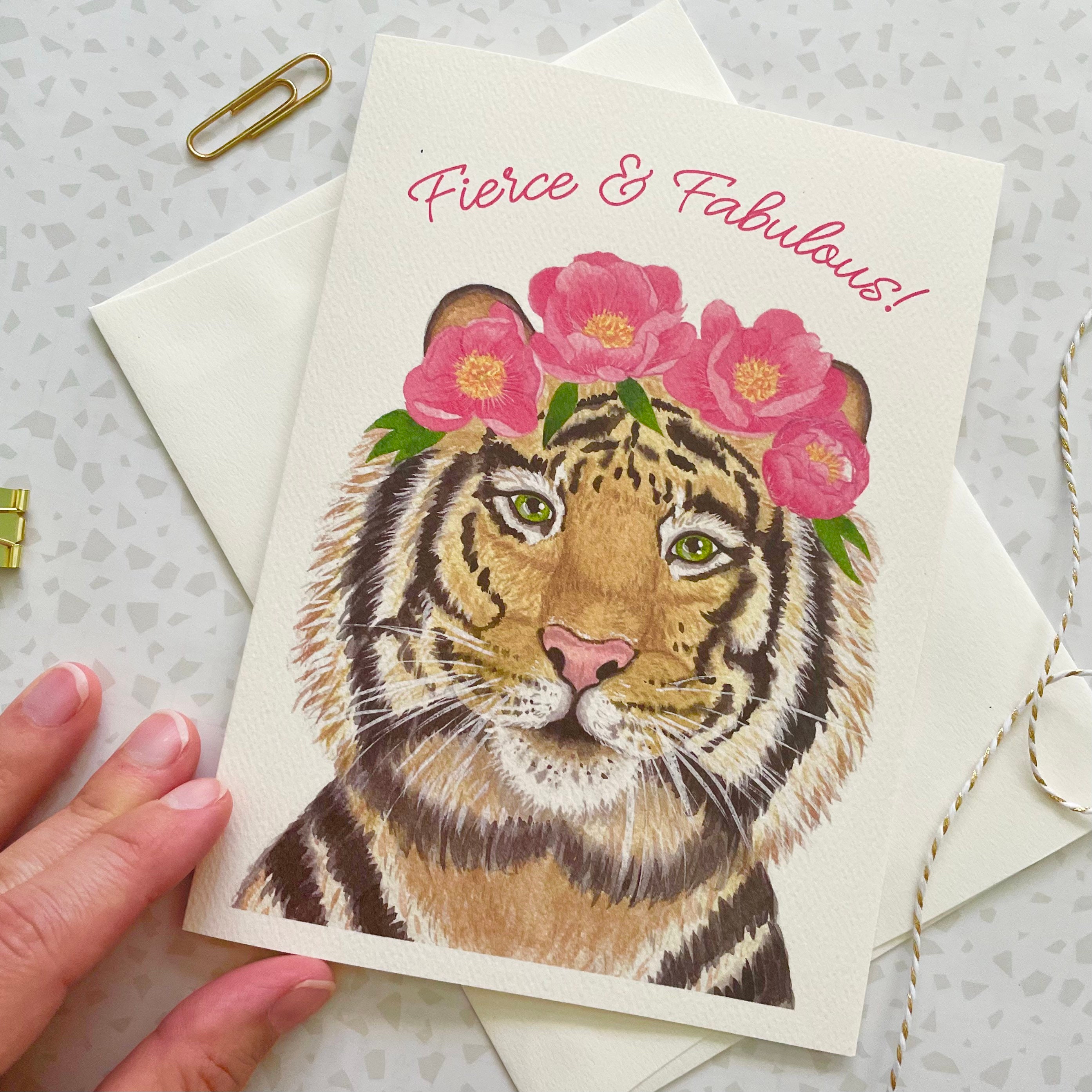 Tiger Greeting Card — Amy Richards Illustration