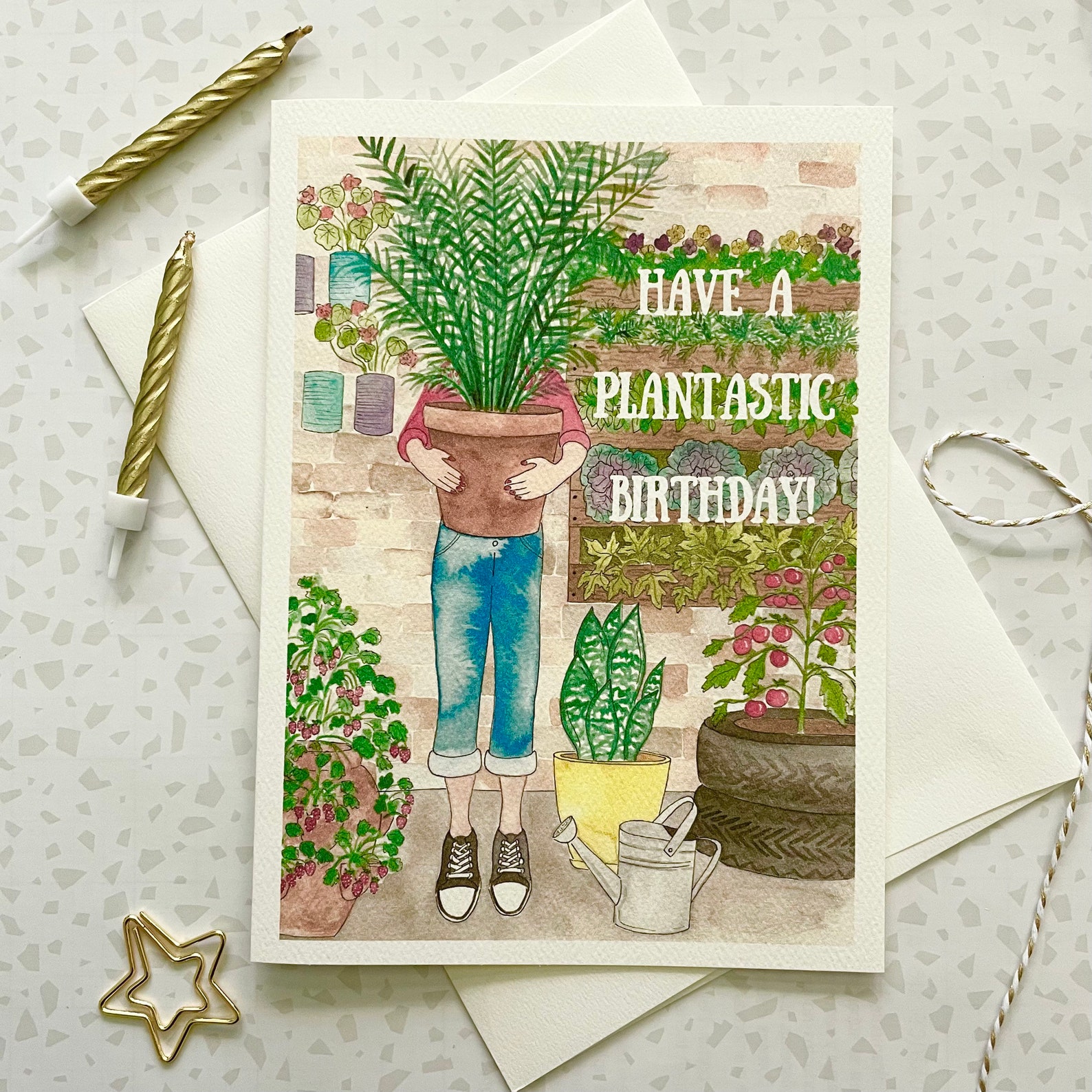 Plant Birthday Card. Plant Lover. House Plants. Plant Mom - Etsy