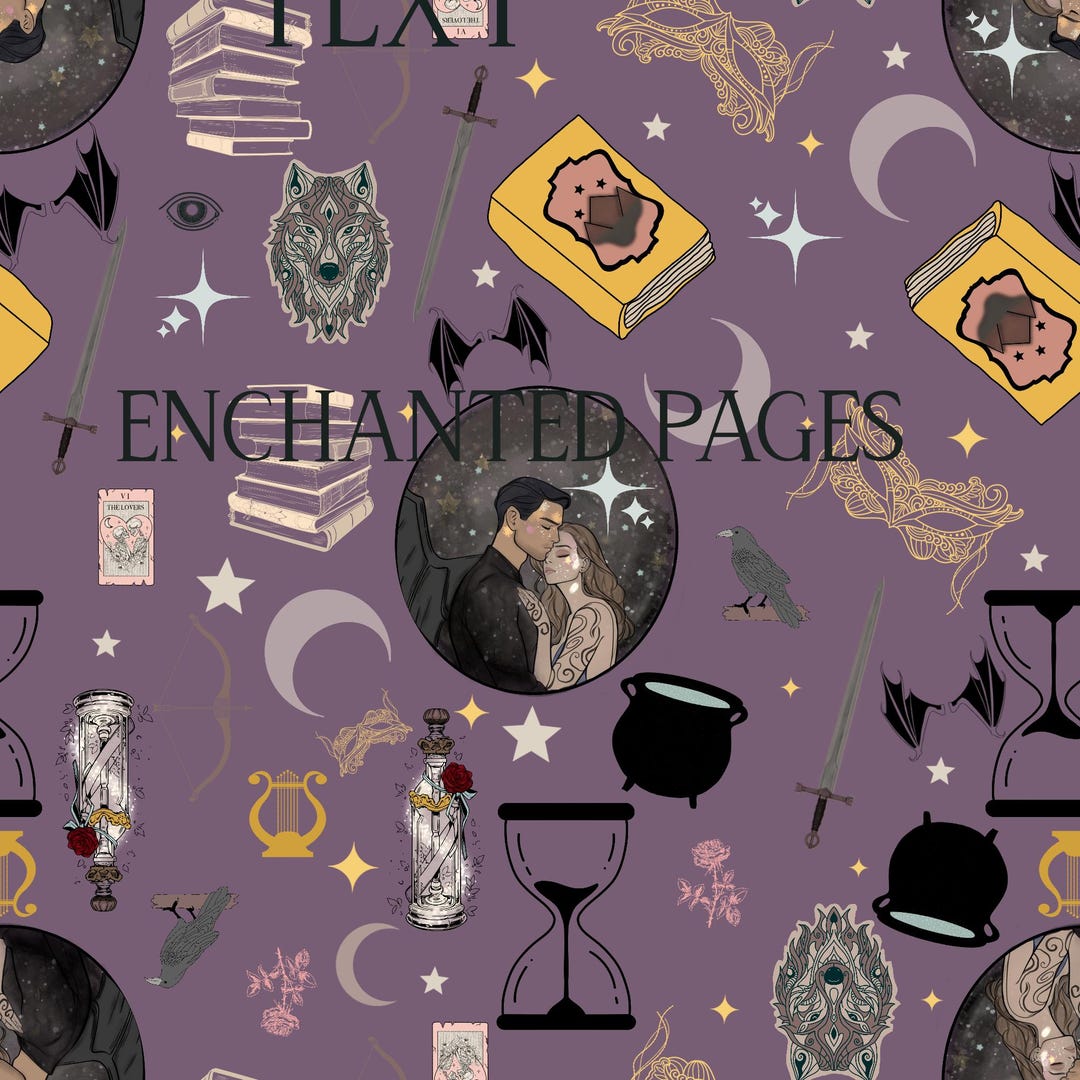 Seamless Pattern PNG File (bookish) - Etsy