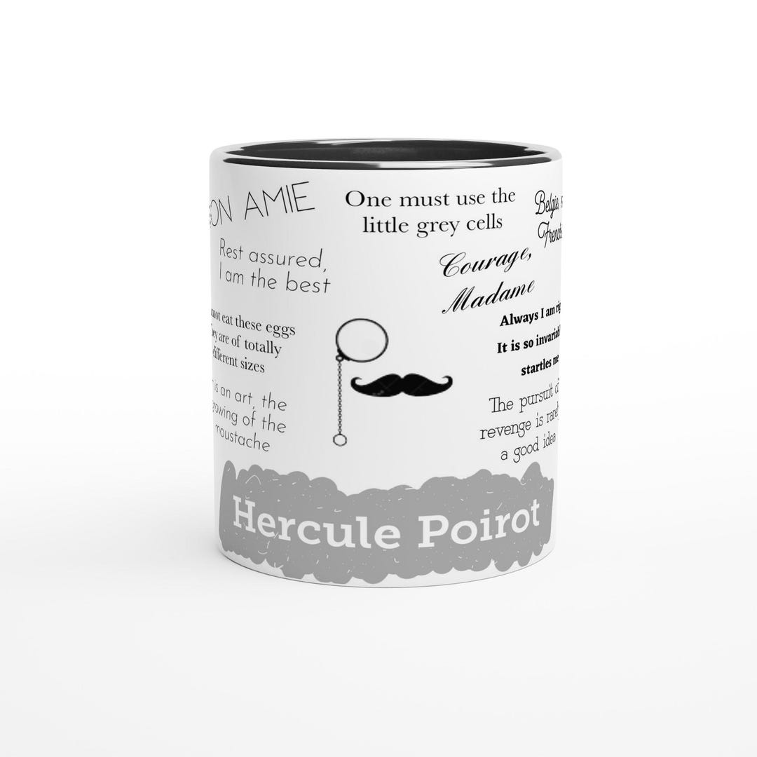 Hercule Poirot Quotes Coffee Mug - Agatha Christie Fan Gift - Etsy