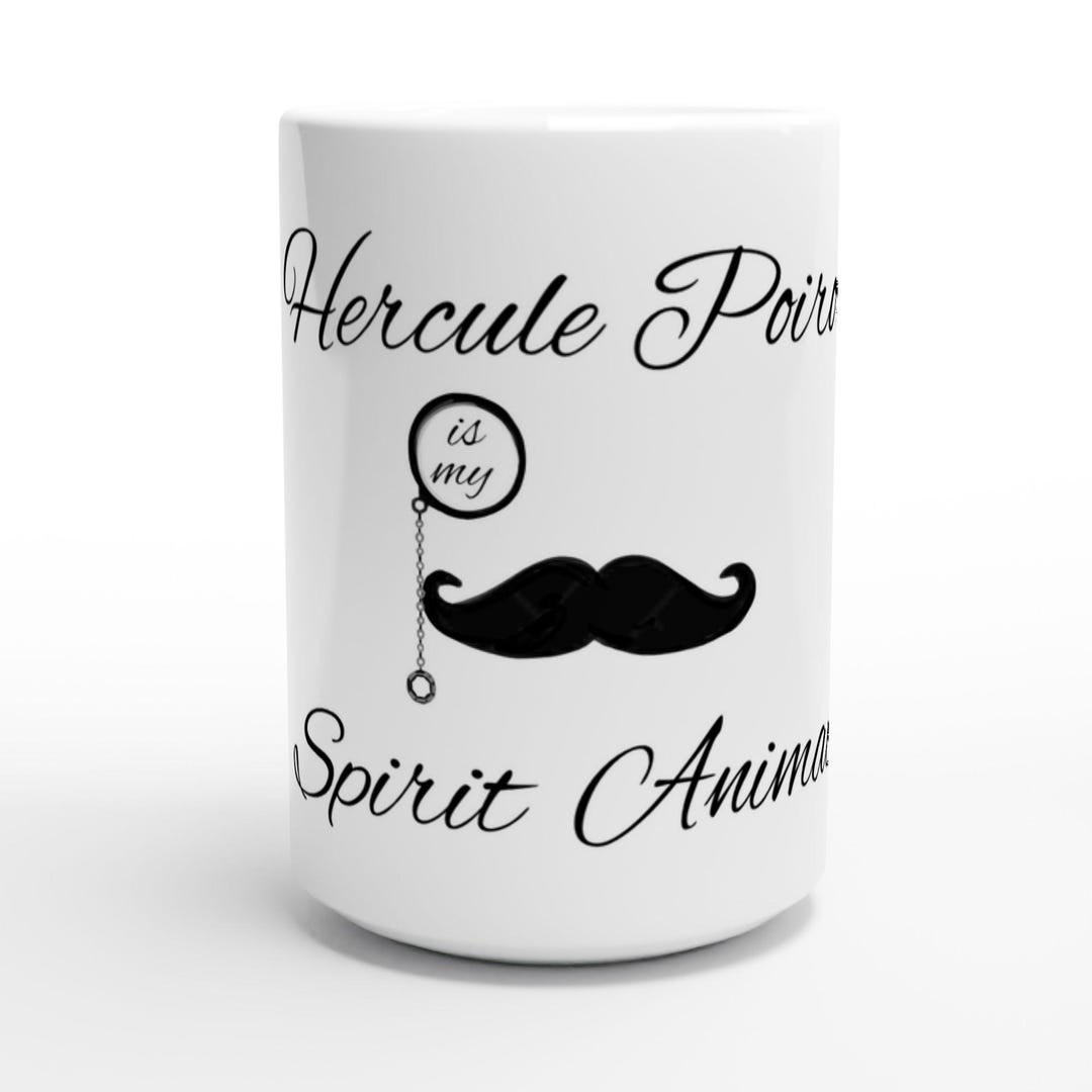 Hercule Poirot Mug: Spirit Animal Coffee Cup - Agatha Christie Fan Gift ...