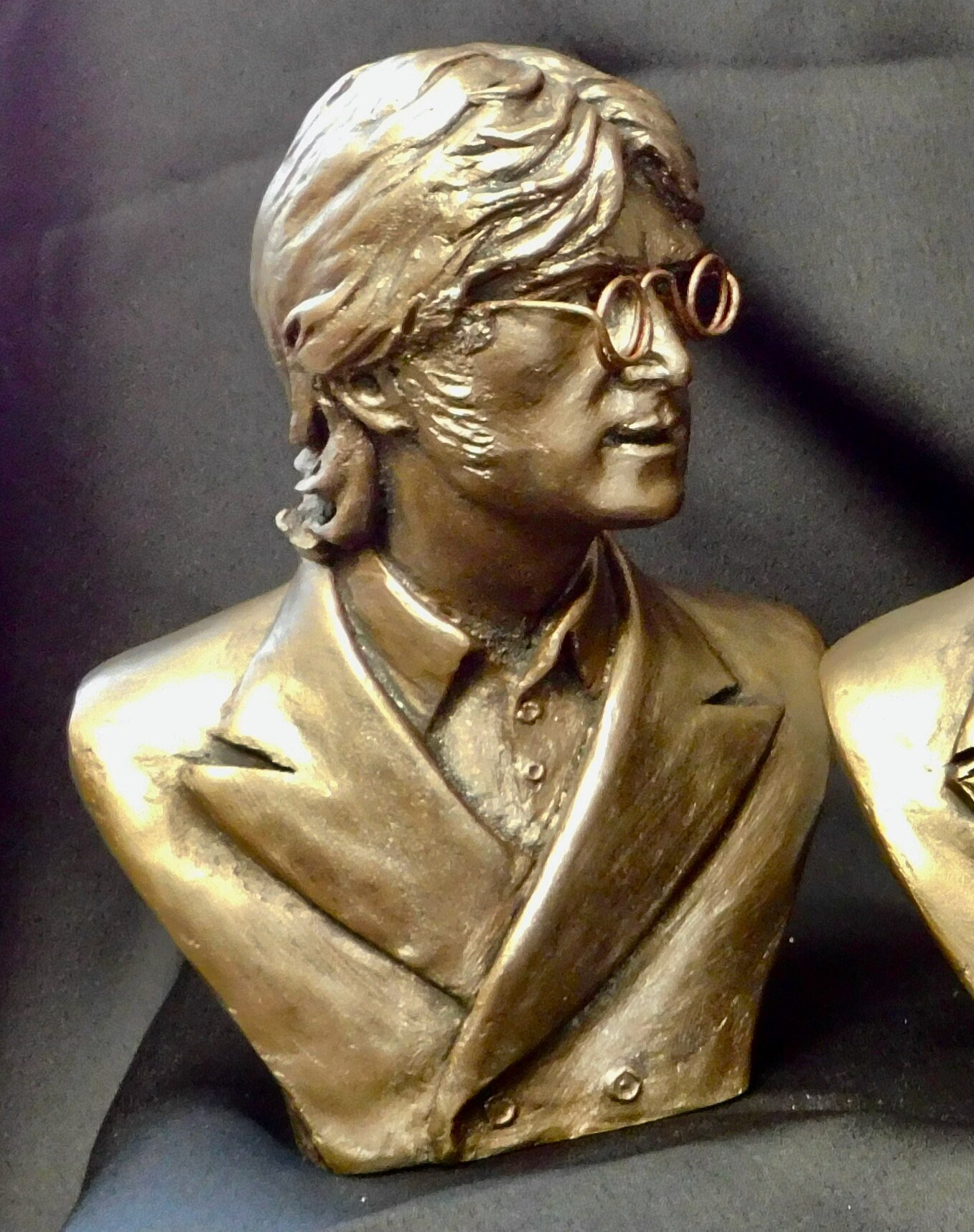 John Lennon Bust by Tom Murphy - Cold Cast Bronze - Etsy UK