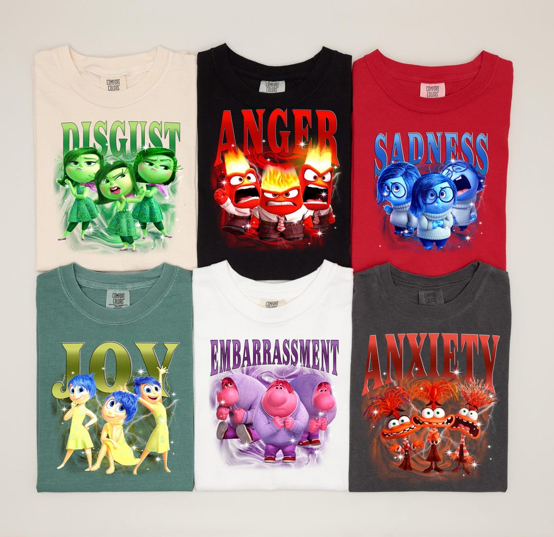 Inside Out Character Disney Family Matching Shirt, Pixar Lover Shirt ...