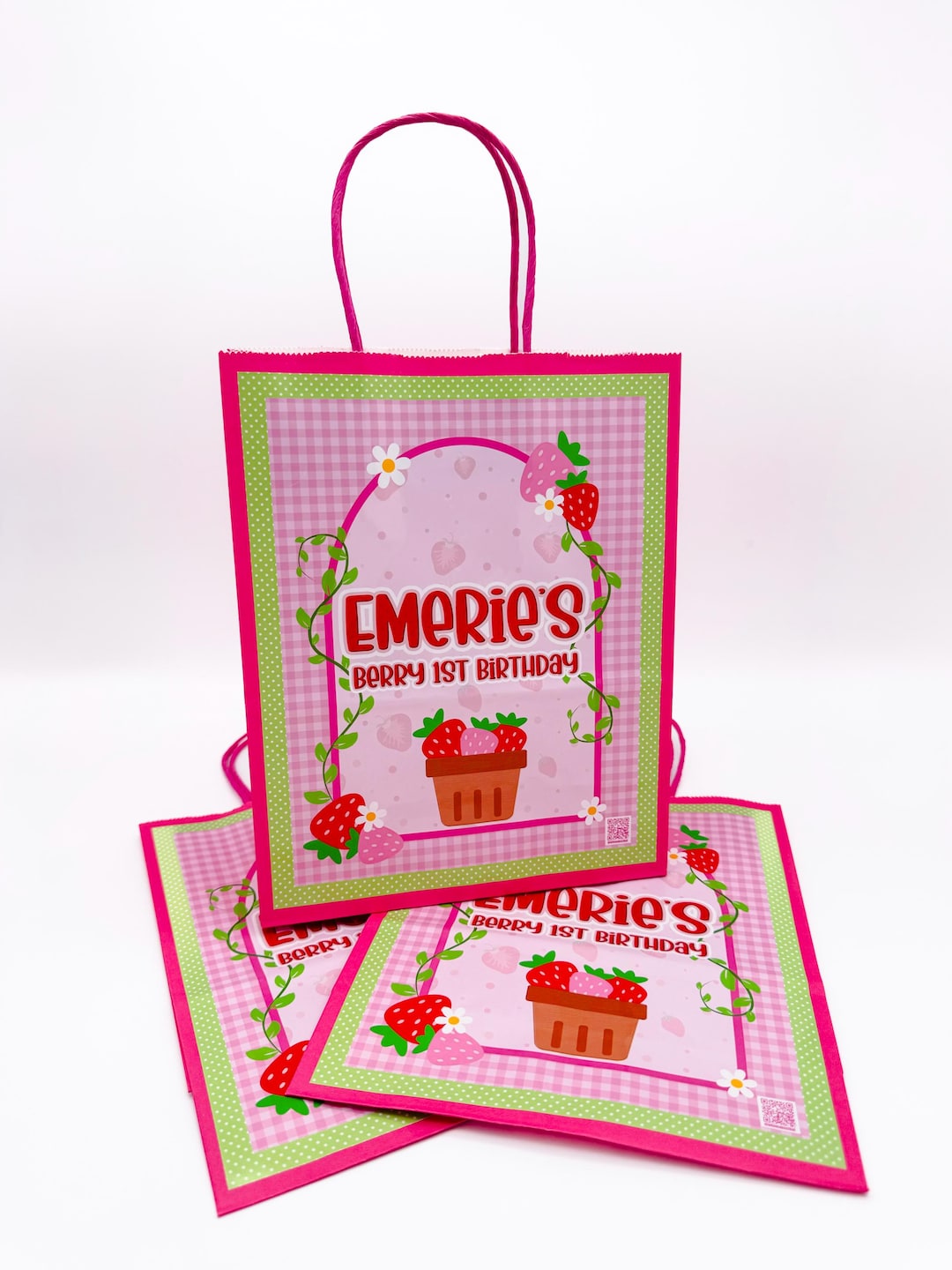 Berry First Birthday Goodie Bags, Berry First Birthday Favor Bags ...