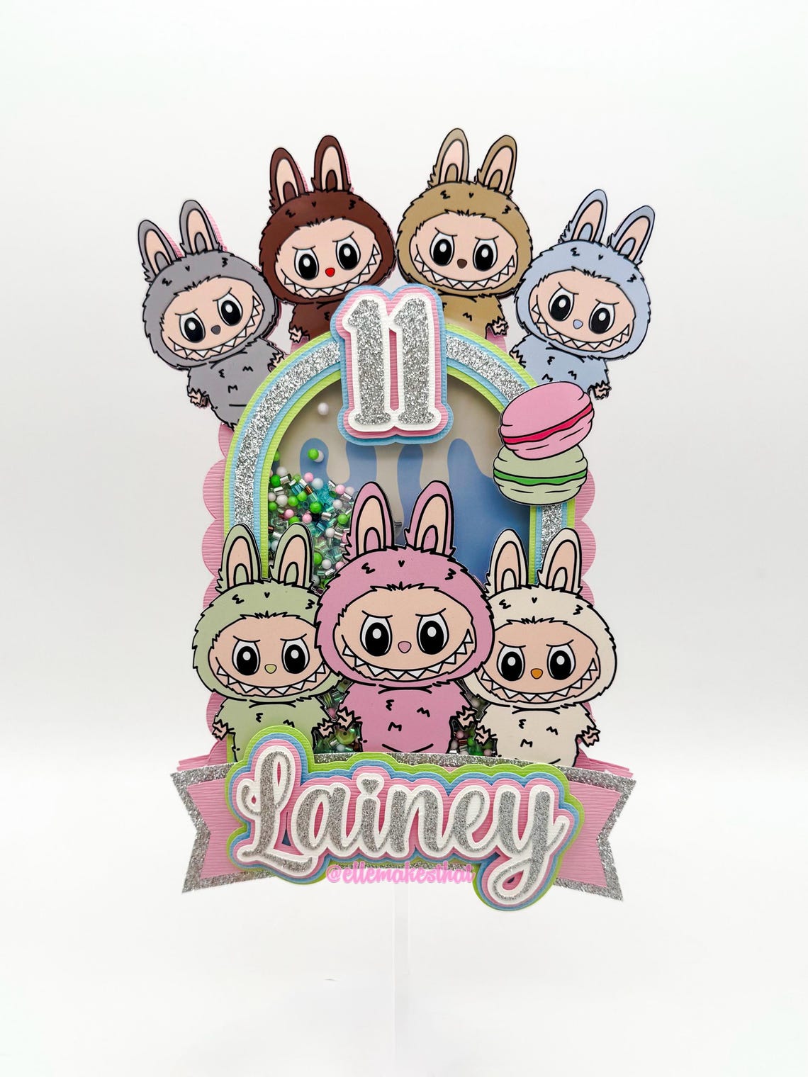 Macaron Monsters Cake Topper, Pastel Macaron, the Monsters, Monsters ...