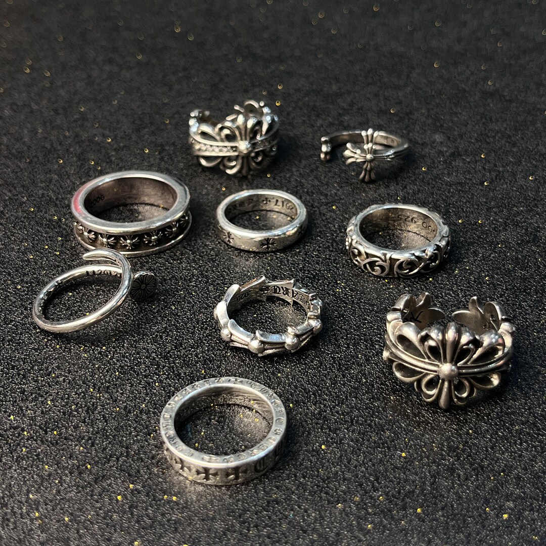 Silver Ring,punk Ring,gothic Style Ring,ysk Ring, Cross Ring - Etsy ...