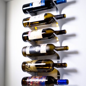 Wall Mounted, Label Out Metal Wine Rack - Etsy