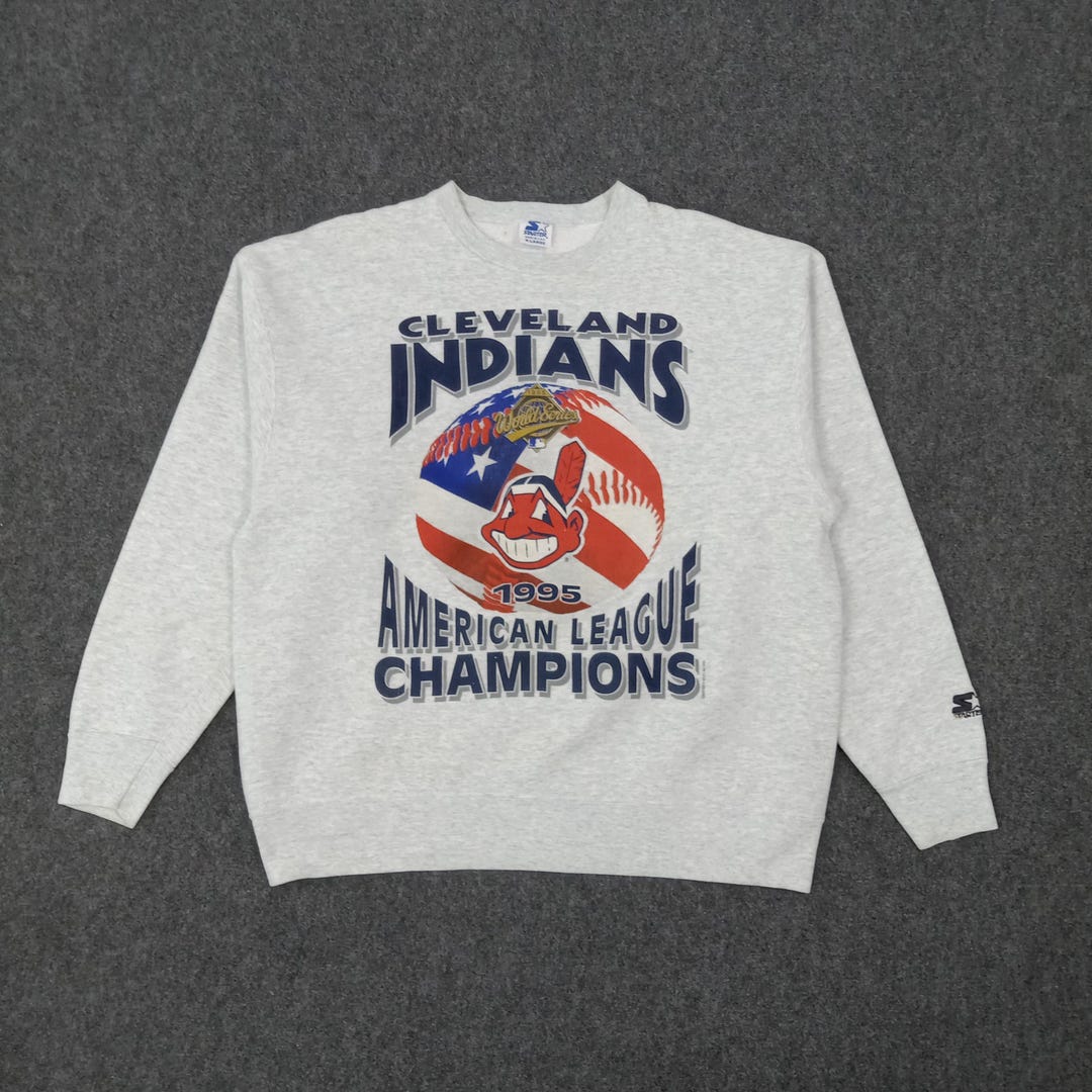Vintage Starter Cleveland Indians America MLB Sweatshirt - Etsy