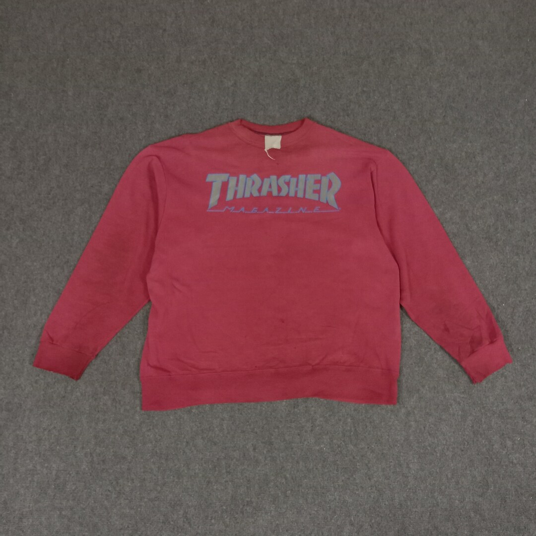 Vintage Thrasher Magazine Skater Style Fading Sweatshirt - Etsy