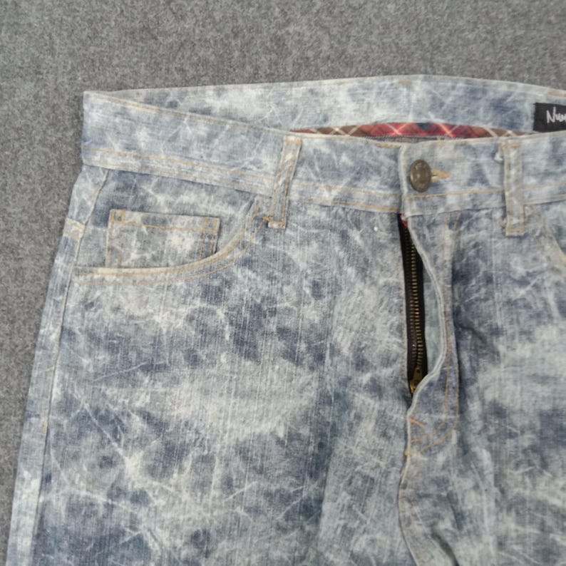 Number Nine Japan Straight Acid Wash Denim Jeans - Etsy