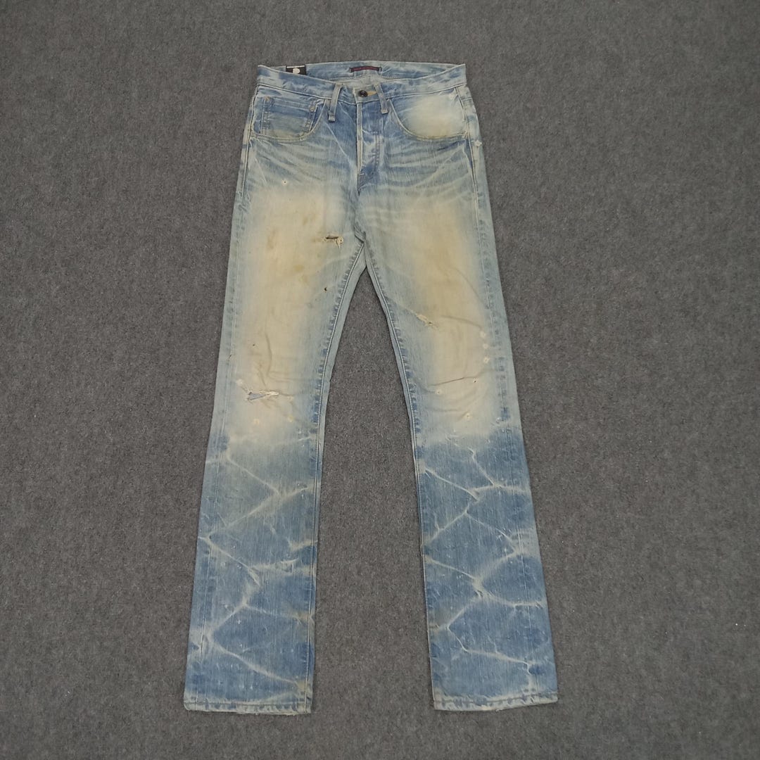 Blue Way Japanese Brand Slim Fit Denim Jeans - Etsy