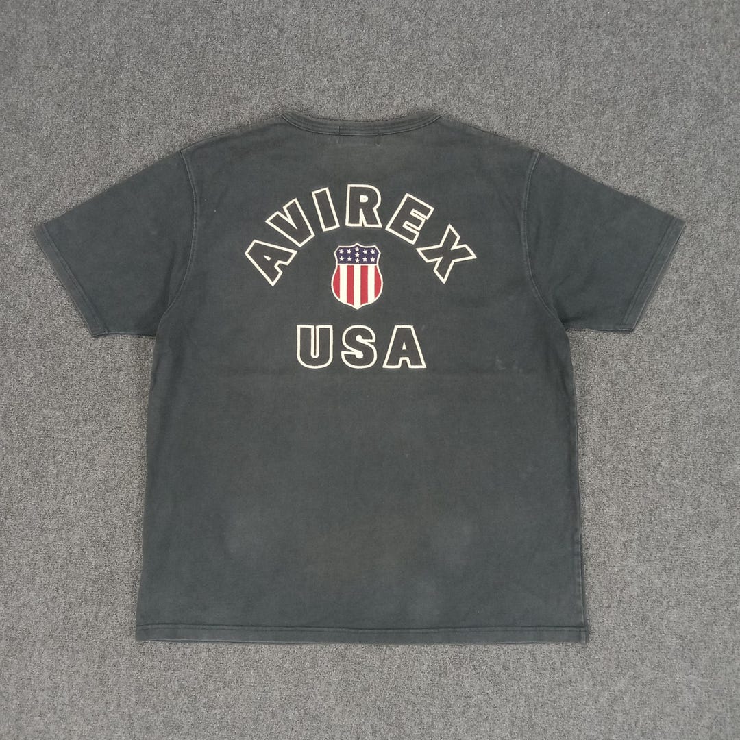 Avirex USA American Flag Design Tshirt - Etsy