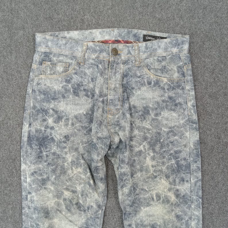 Number Nine Japan Straight Acid Wash Denim Jeans - Etsy