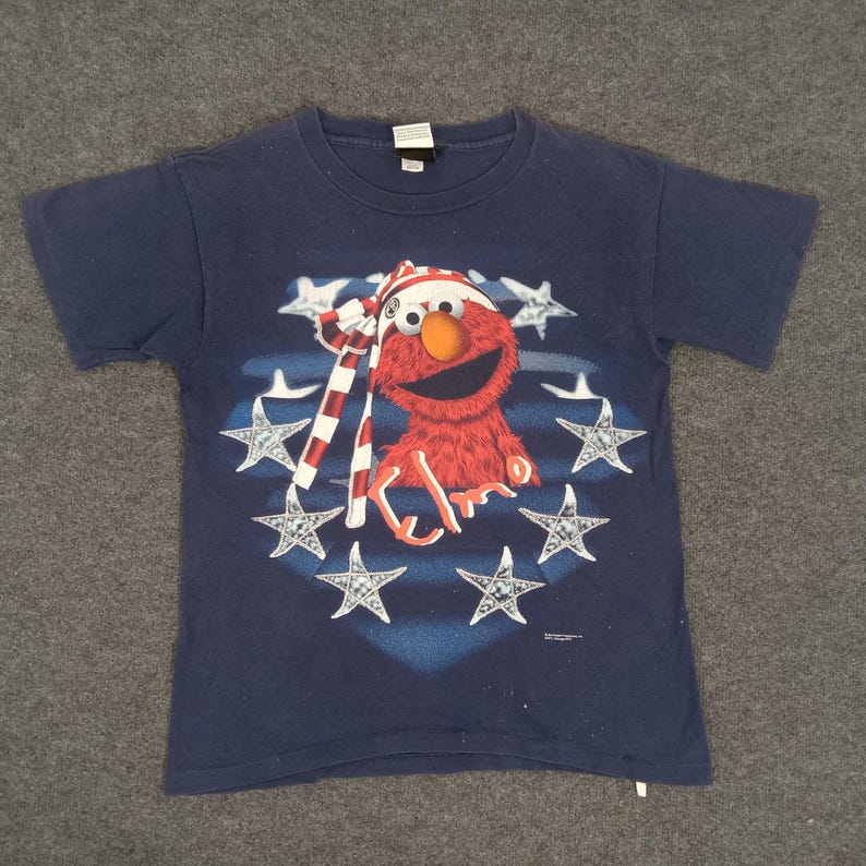 Sesame Street Elmo America TV Cartoon Series Tshirt - Etsy Australia