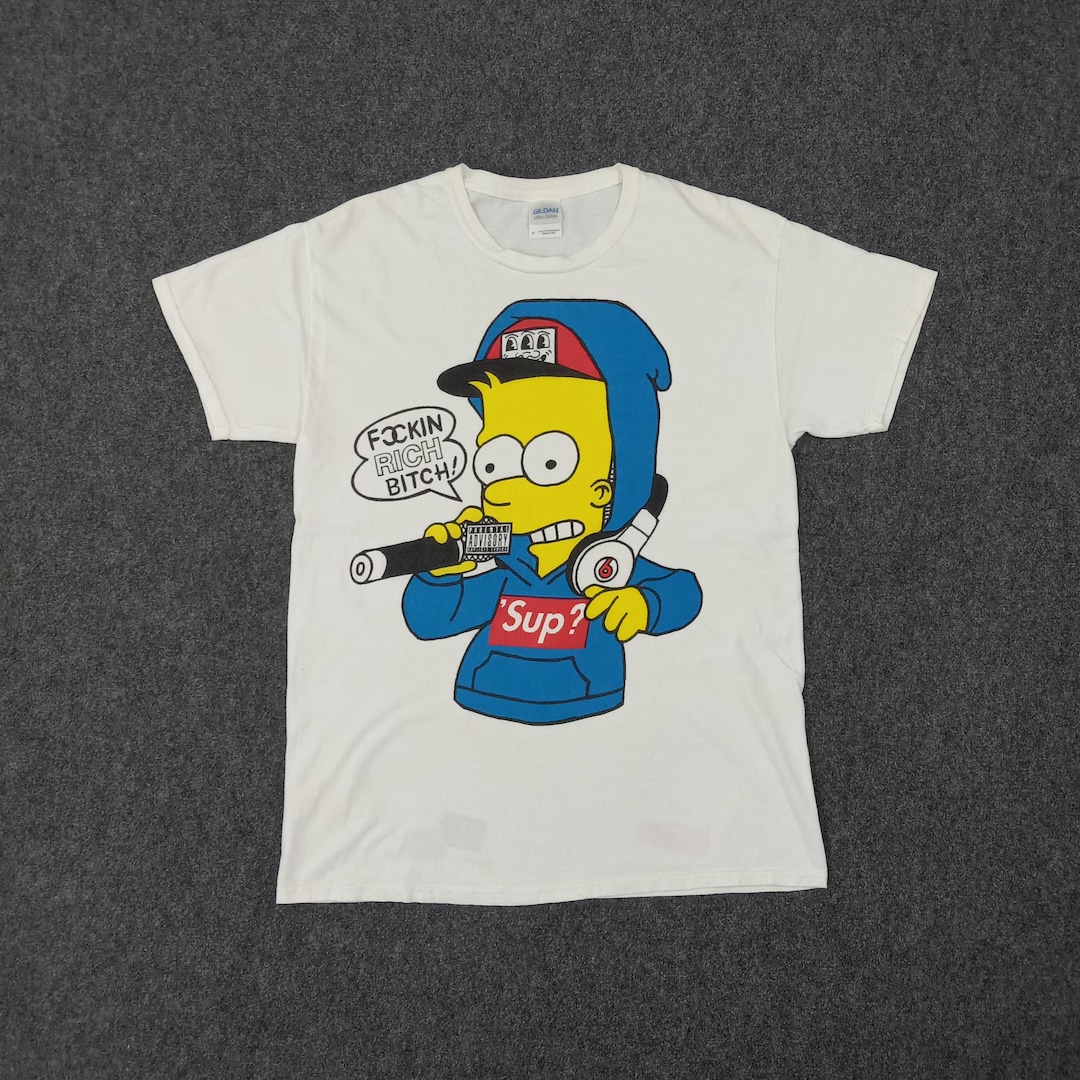 Vintage the Simpson Hip Hop Rapper Style Tshirt - Etsy