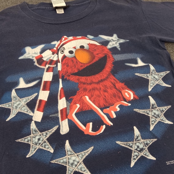 Sesame Street Elmo America TV Cartoon Series Tshirt - Gem