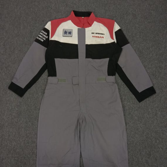 Nissan Japanese Racing Embroidery Logo Jumpsuit Jacket - Gem