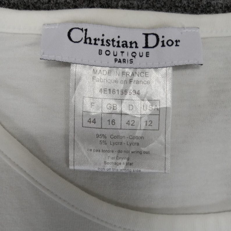 Christian Dior Italian Brand Center Logo Tshirt - Etsy