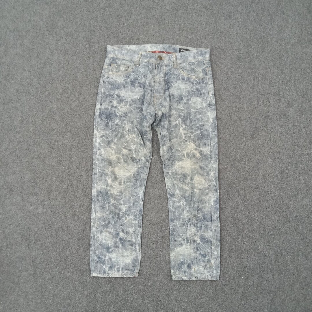 Number Nine Japan Straight Acid Wash Denim Jeans - Etsy
