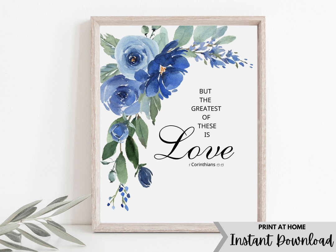 1 Corinthians 13:13 Wall Art, but the Greatest of These is Love ...