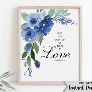 1 Corinthians 13:13 Wall Art, but the Greatest of These is Love ...