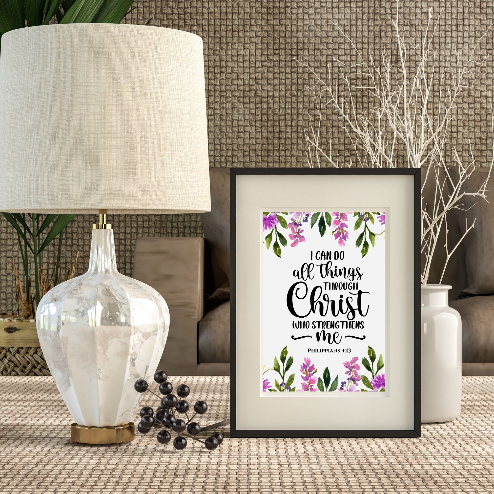 Printable Scripture, I Can Do All Things Through Christ Philippians 4: ...