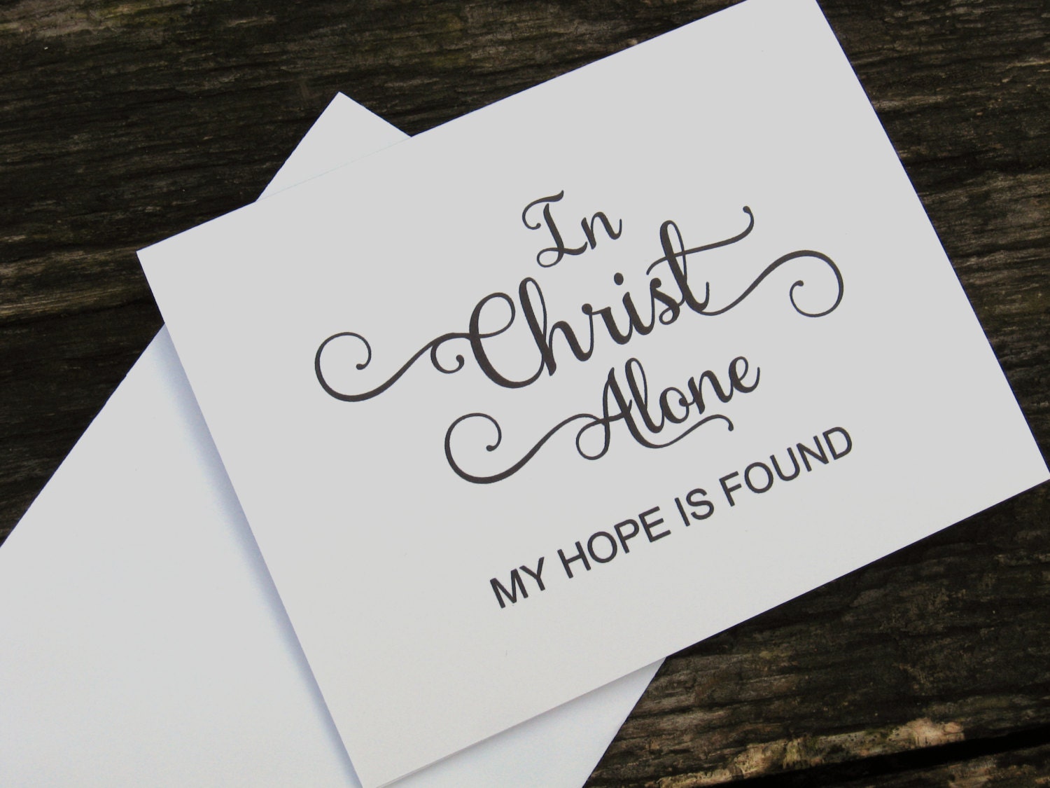 In Christ Alone Stationery - Religious Stationery - Christian Hymn Note ...