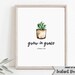 2 Peter 3:18 Succulent Printable, Grow in Grace Printable Bible Verse ...