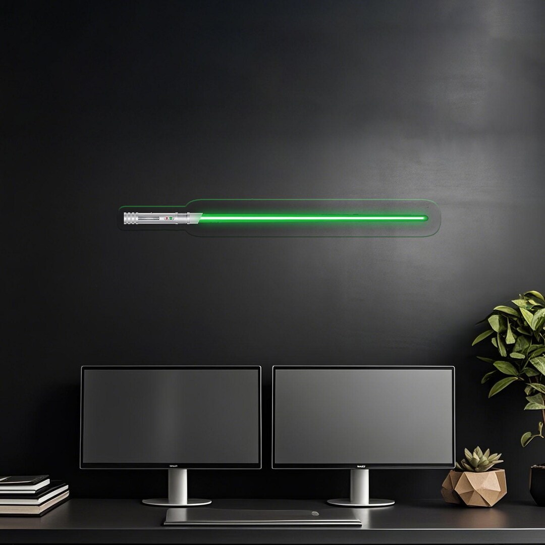 Lightsaber Star Wars Neon Sign,lightsaber Wall Art,custom Led Sign ...