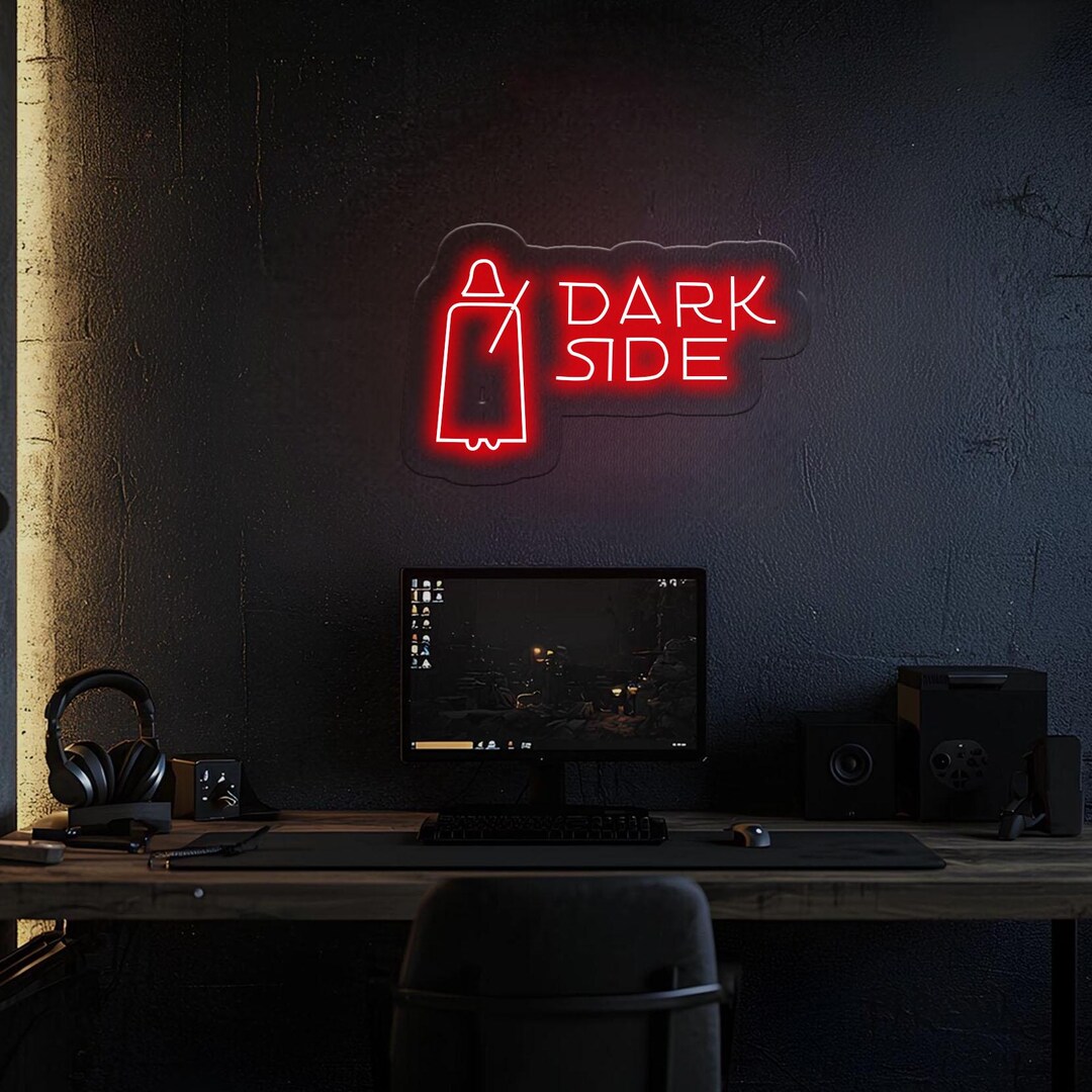 Dark Side Star Wars Neon Sign,lightsaber Vader Led Sign,star Wars ...