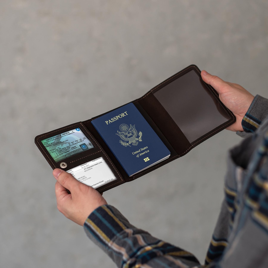 Pilot License Holder Leather, Pilot Document Holder, Pilot Passport ...