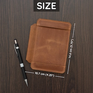 Personalized Note Card Holder, 3x5 Index Card Holder, Leather Index ...