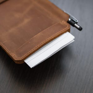 Personalized Note Card Holder, 3x5 Index Card Holder, Leather Index ...