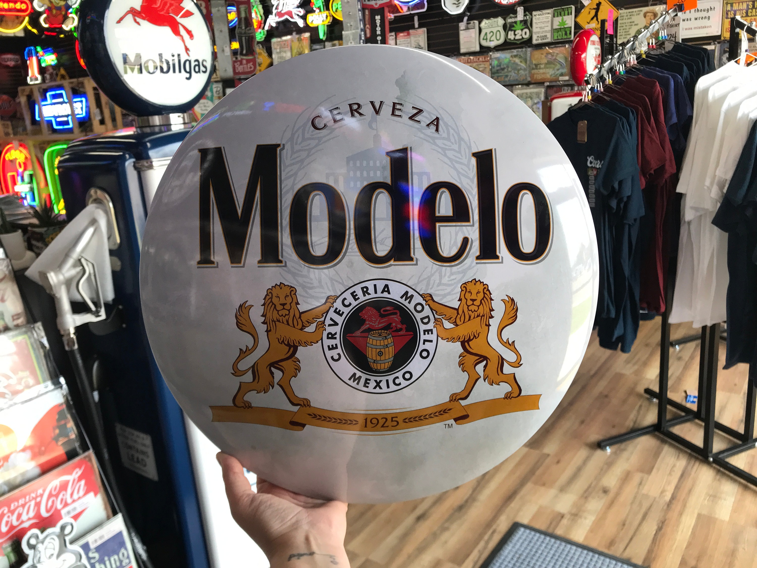 15 Modelo Beer Metal Dome Sign Curved Home Bar Wall Decor Beer ...