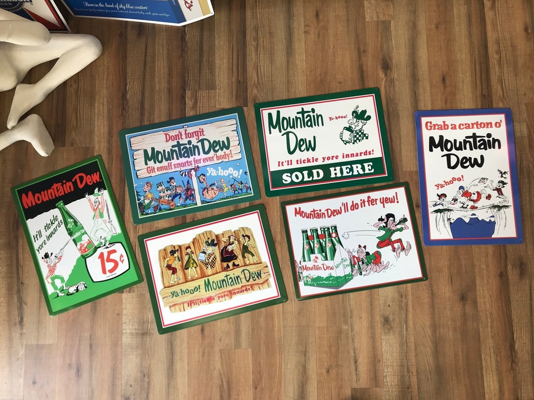 Grab a Carton O Mountain Dew Yahoo Sign Mountain Dew Hillbillies Funny Gifts for Mountain Dew ...