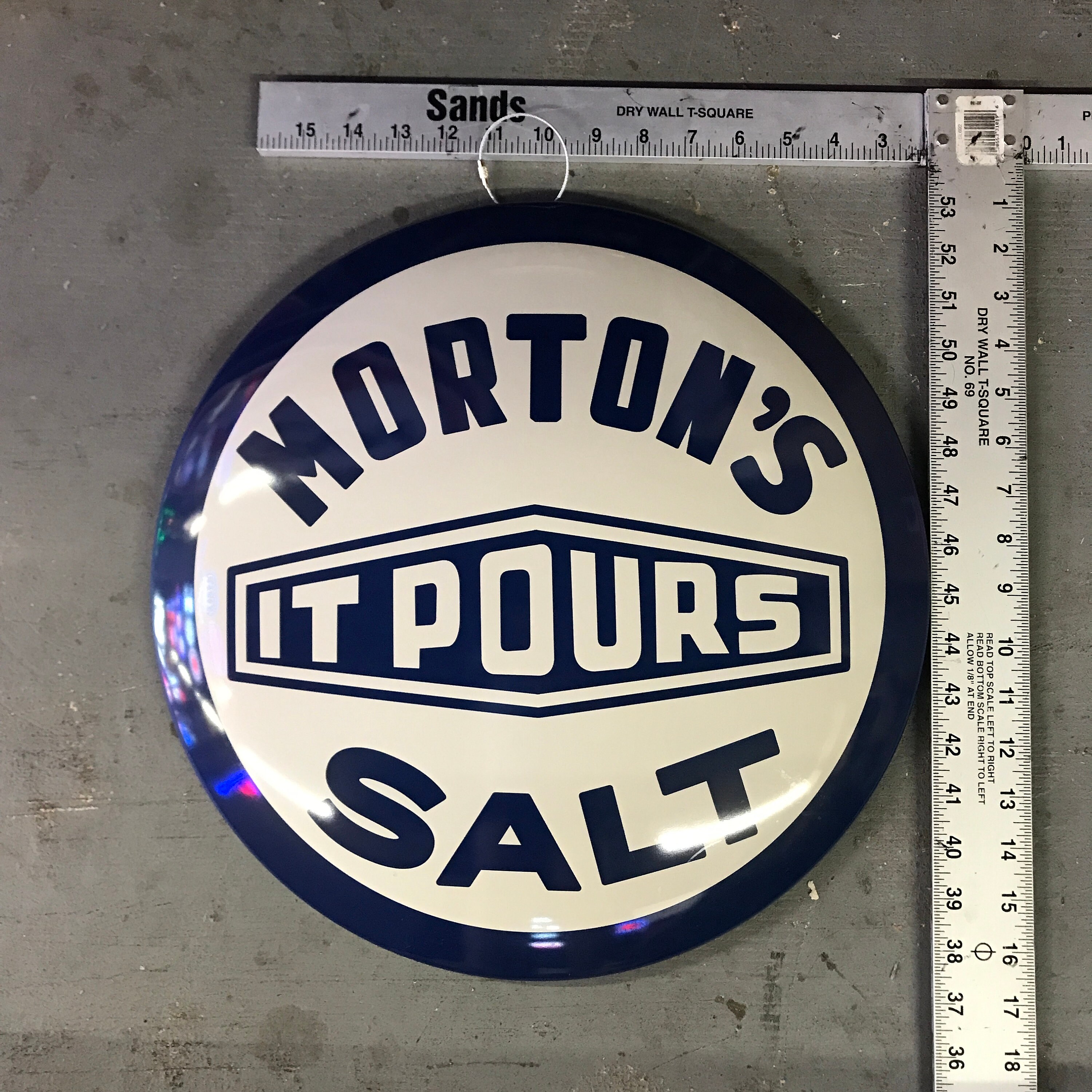 15 Morton's Salt Metal Dome Sign Vintage Salt Ad Kitchen Decor ...