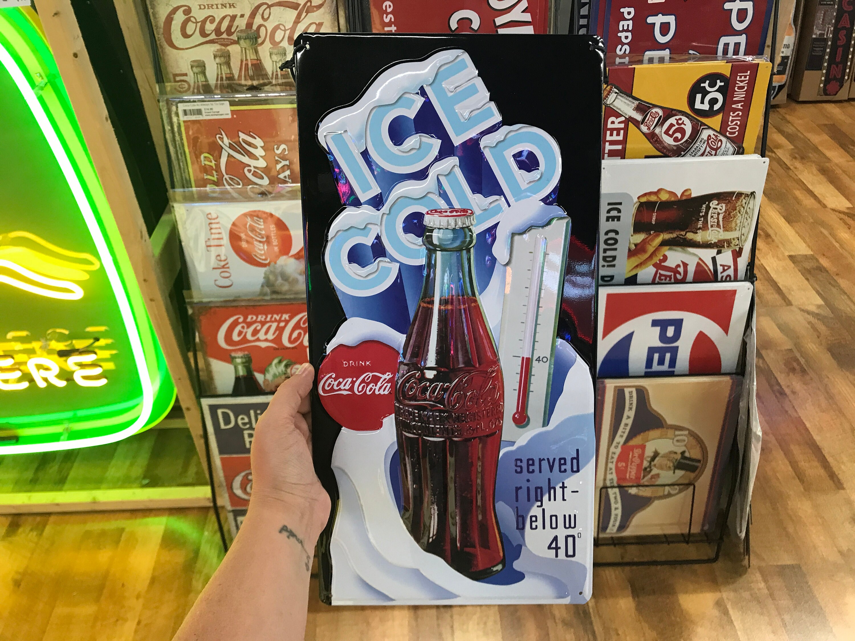 Coca Cola Tri Motor Sign Your Thirst Takes Wings Collectible Ande ...