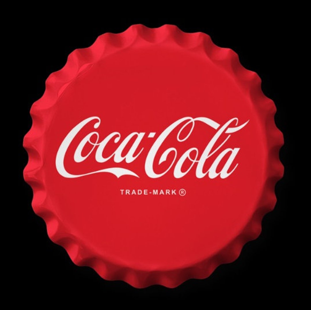 18 Coca Cola Bottle Cap Sign Red Retro Diner Wall Decor Classic ...