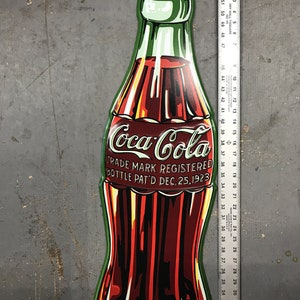 Coke Bottle Sign Coca Cola Gifts Home Bar Wall Decor Vintage Americana ...