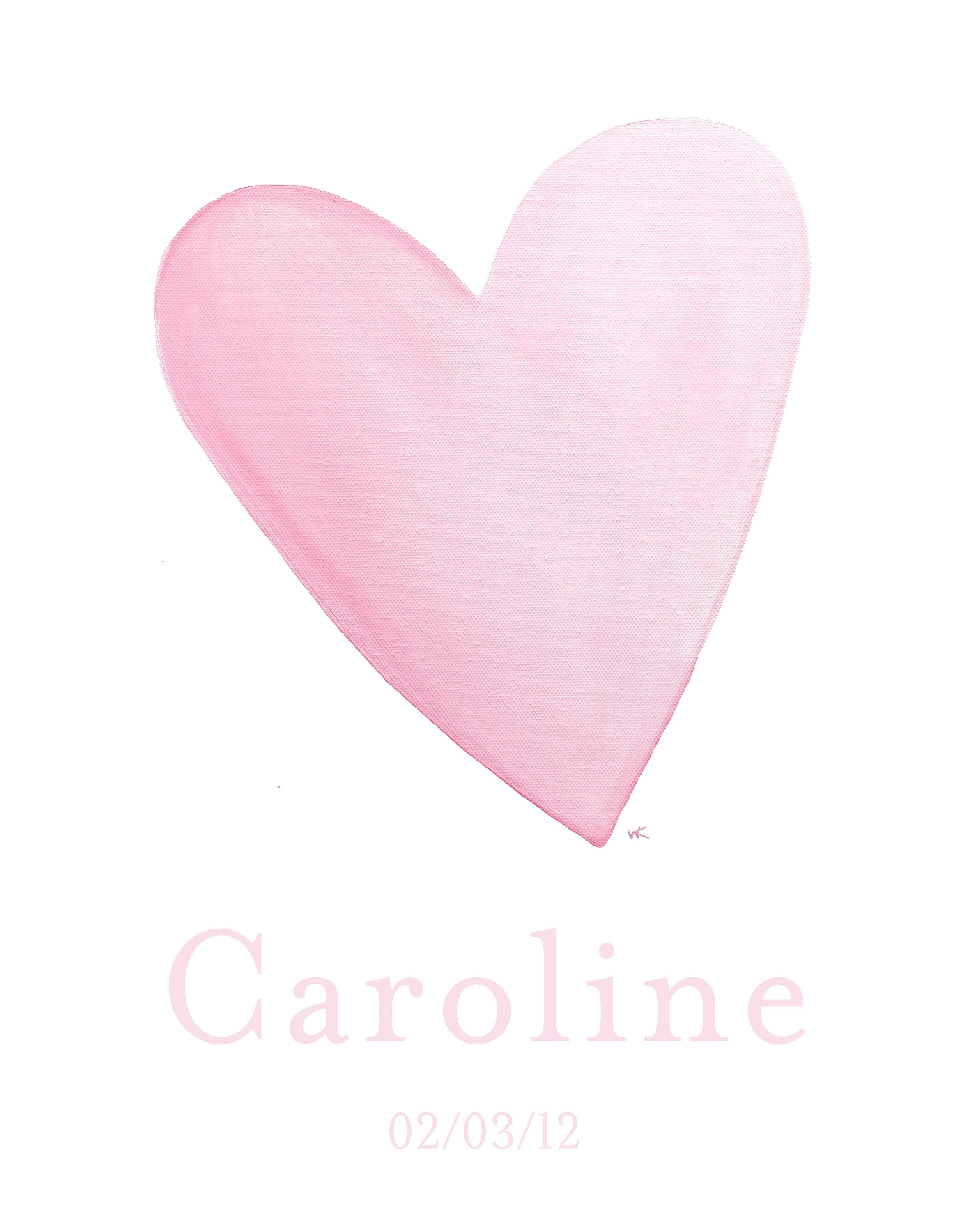 Heart Print Wall Art - Etsy