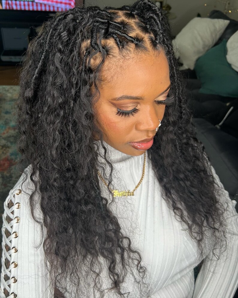 Crochet Riot Locs (made With Raw Indian Bundles for Curls) - Etsy