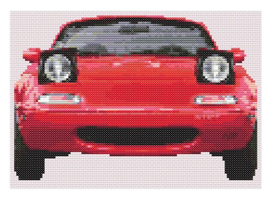 Car Cross Stitch Pattern, Mazda Miata - Etsy