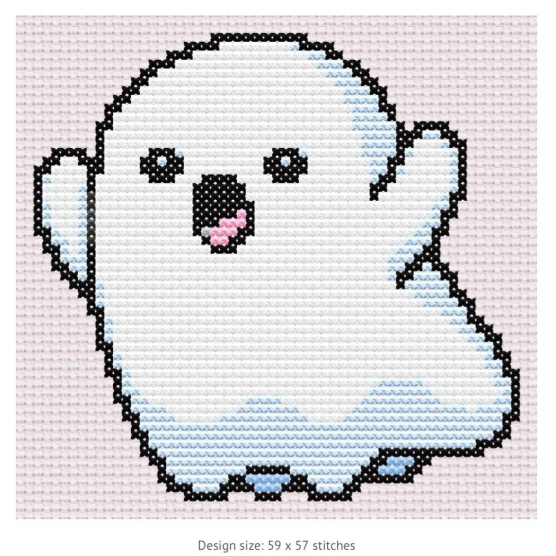Halloween Ghost Cross Stitch Pattern - Etsy
