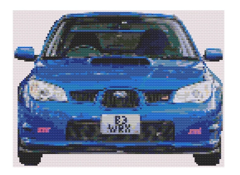 Car Cross Stitch Pattern, Subaru WRX STI - Etsy