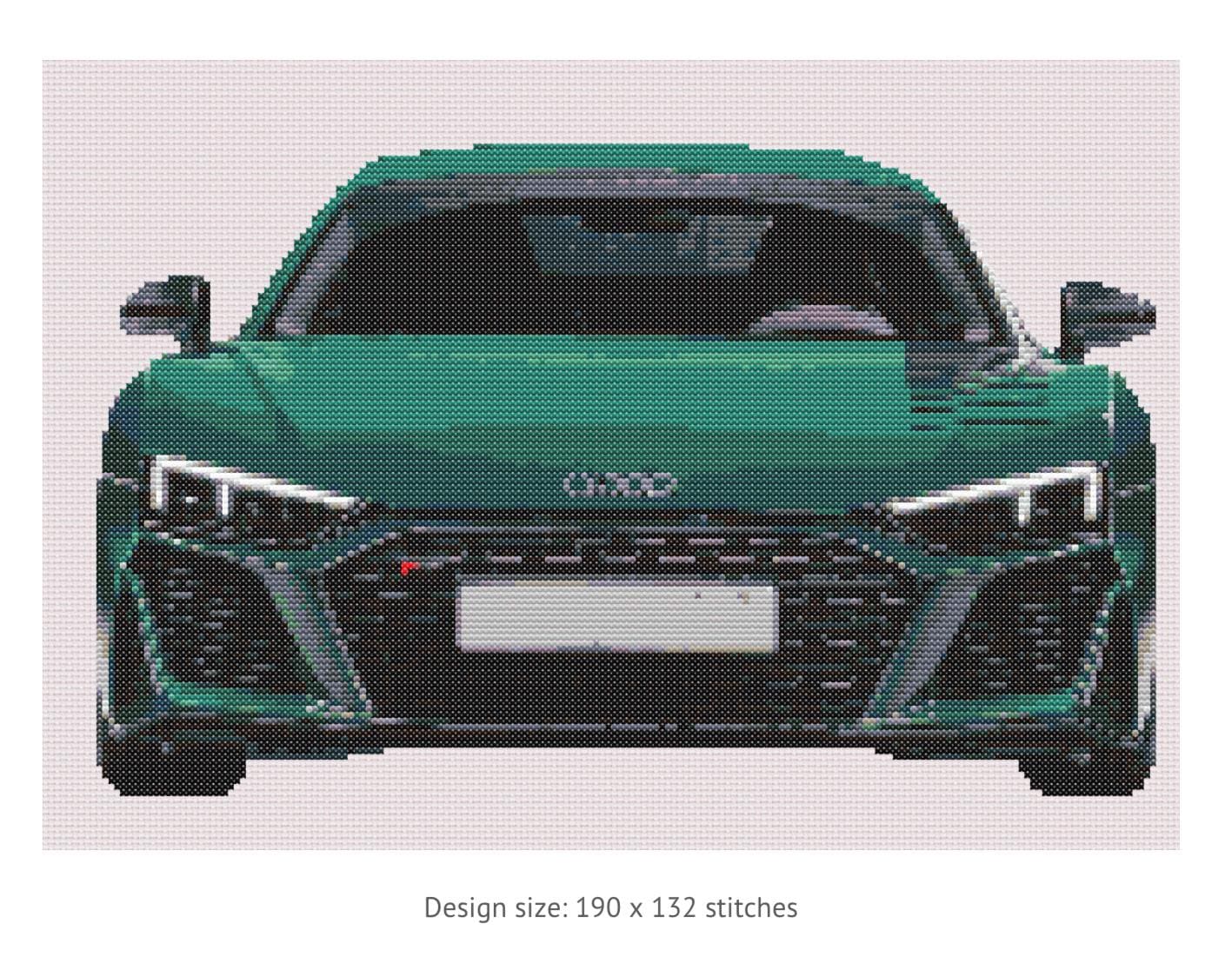 Car Cross Stitch Pattern, Audi R8 - Etsy